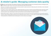A retailer's guide: Manage customer data quality | Experian